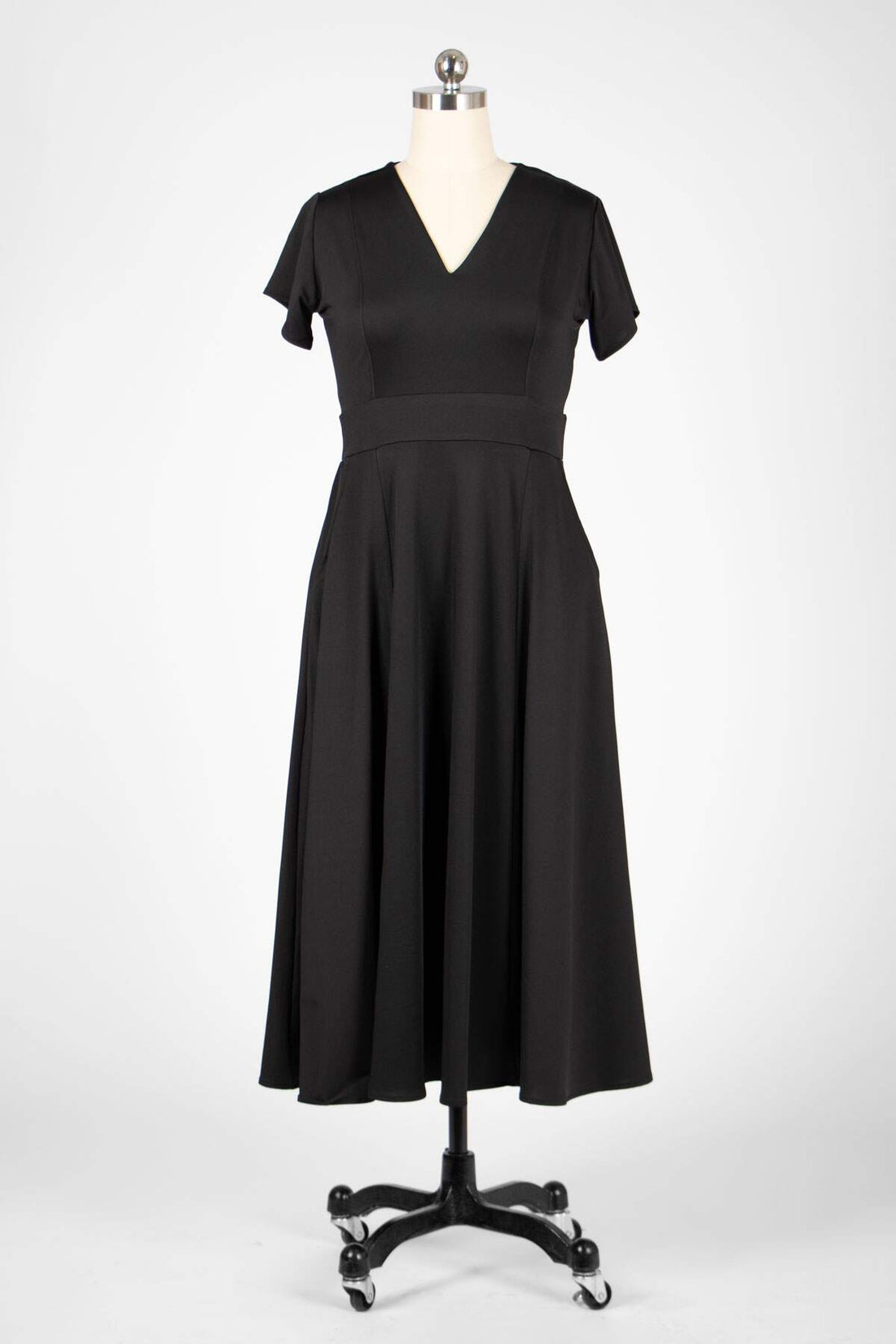 Cecelia Dress - Solid Black – karina dresses