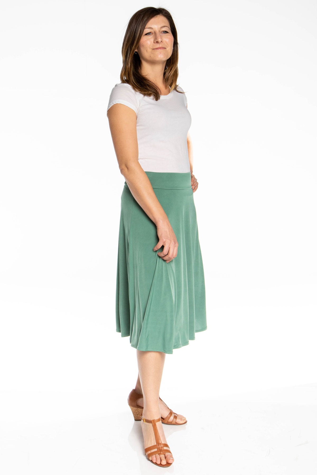 Sophia Skirt - Moss Green [FINAL SALE] – karina dresses