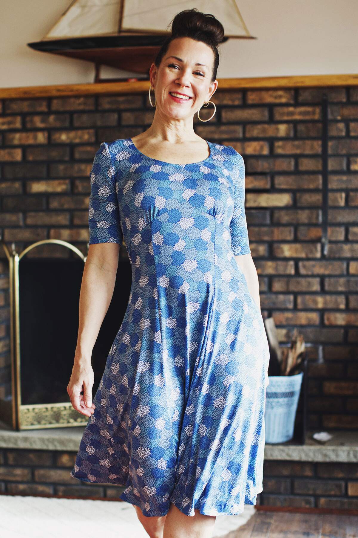 Gail Dress - Blues In Bloom [FINAL SALE] – karina dresses