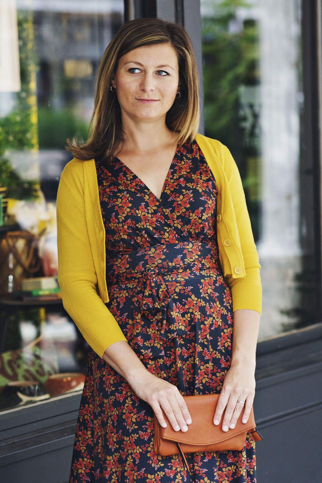 Mustard Yellow Honey Cropped Cardigan for Dresses – karina dresses
