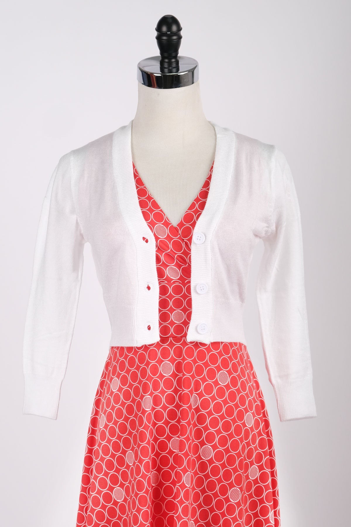 Pure White Cropped Cardigan – karina dresses