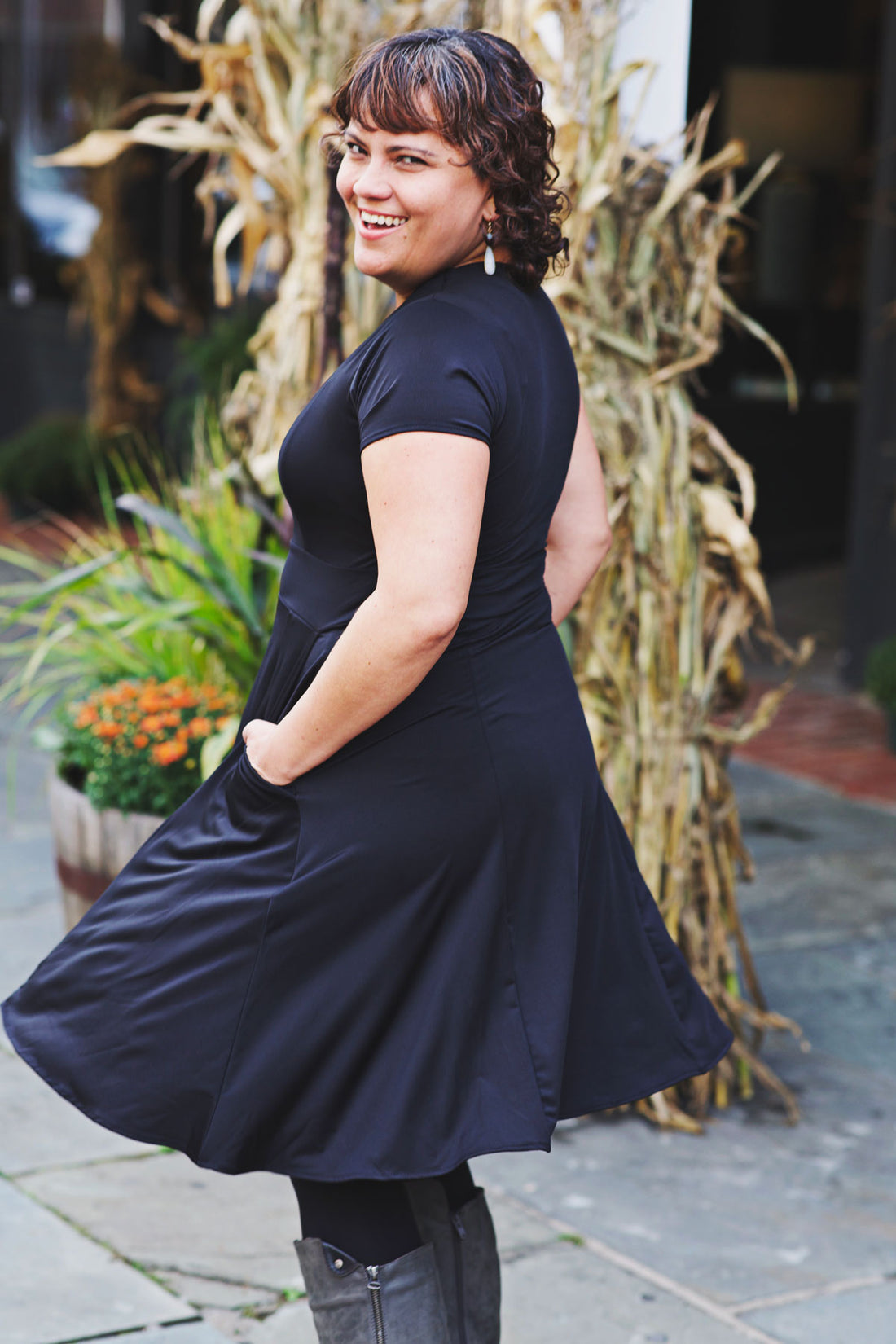 Cece Dress - Solid Black – karina dresses