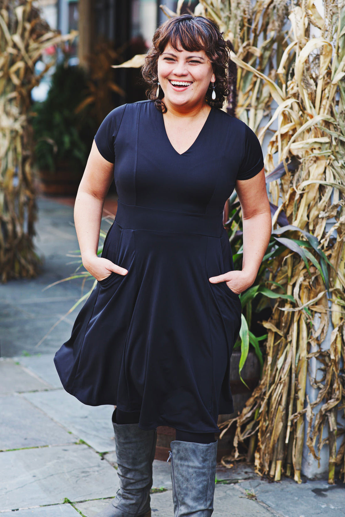 Cece Dress - Solid Black – karina dresses